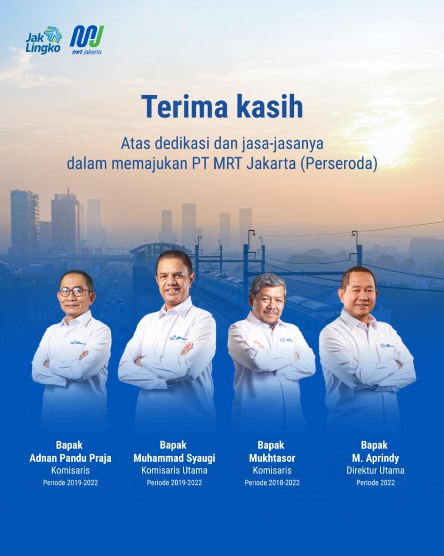 Perubahan Susunan Dewan Komisaris dan Direksi PT MRT Jakarta (Perseroda ... Perubahan Susunan Dewan Komisaris dan Direksi PT MRT Jakarta (Perseroda ...